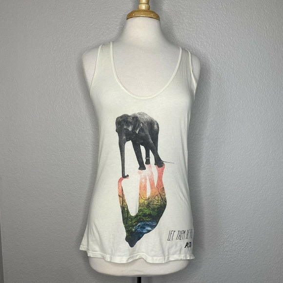 PETA | Tops | Catwalk By Peta Let Them Be Free Elephant Reflection Tank ...
